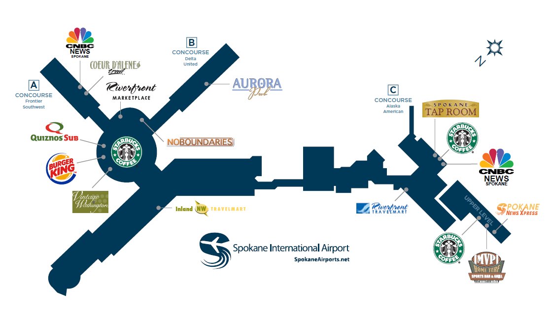 Spokane Intl Airport > Terminal > Dining and Shops